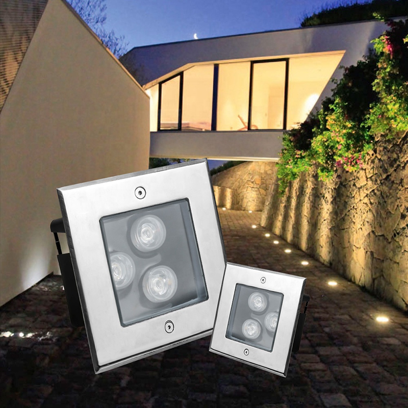 China LED Underground Light Buried Recessed Floor Lamp Square ...