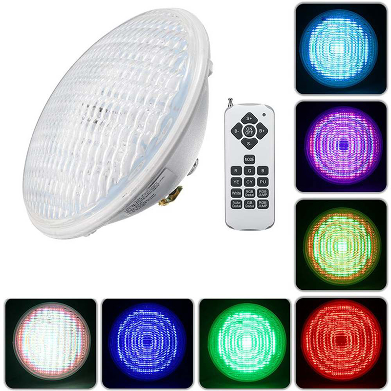 China Underwater Spotlights DC / AC 12V RGB Swim Pool Glass Light Par56 ...